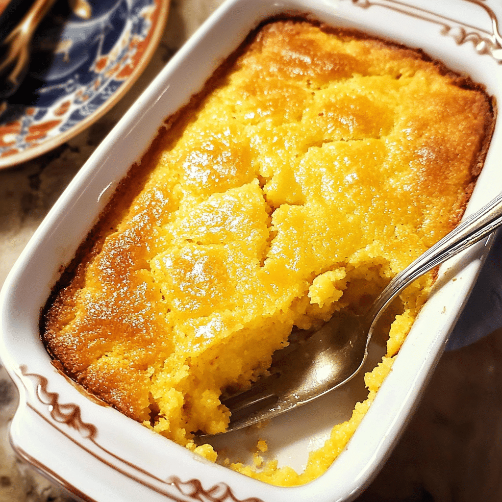 Southern Cheesy Cornbread Pudding